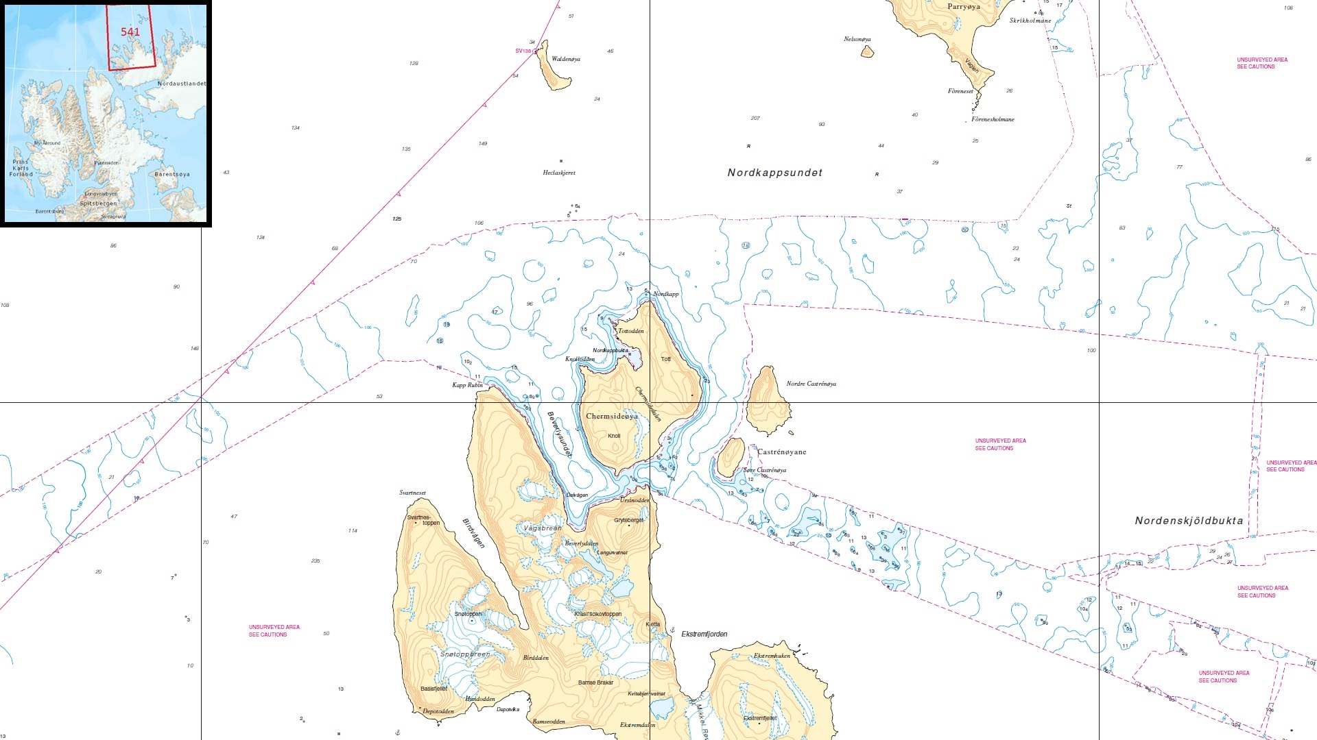 New Nautical Chart on Svalbard | Mareano - The Sea in Maps and Pictures